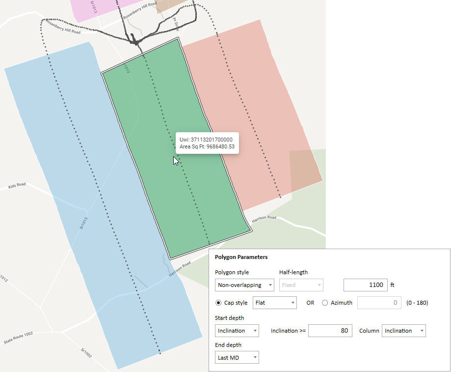 Drainage polygon examples