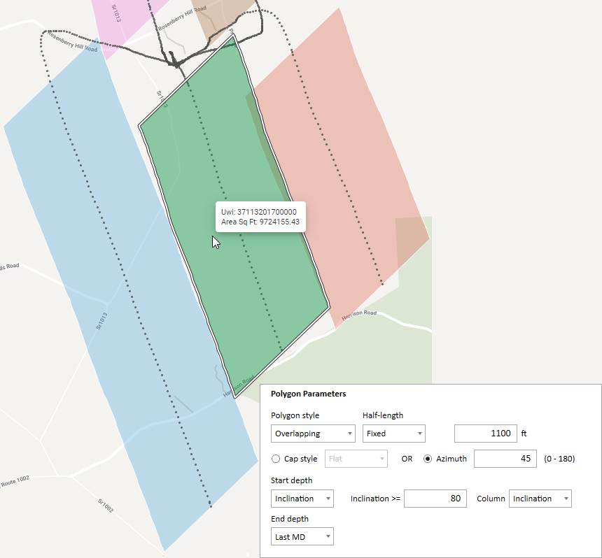 Drainage polygon examples