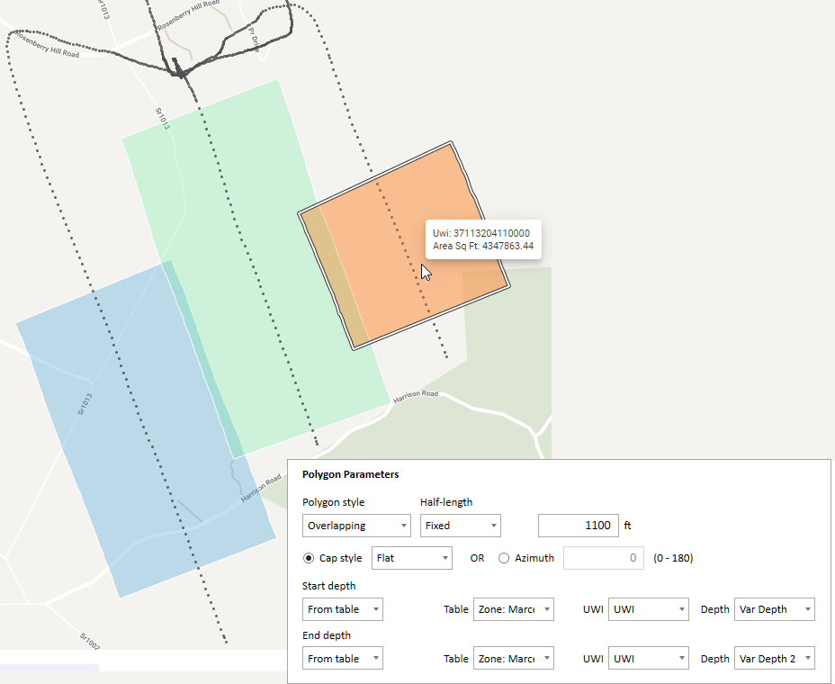 Drainage polygon examples