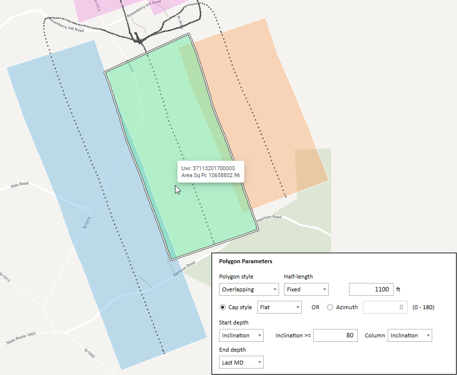 Drainage polygon examples