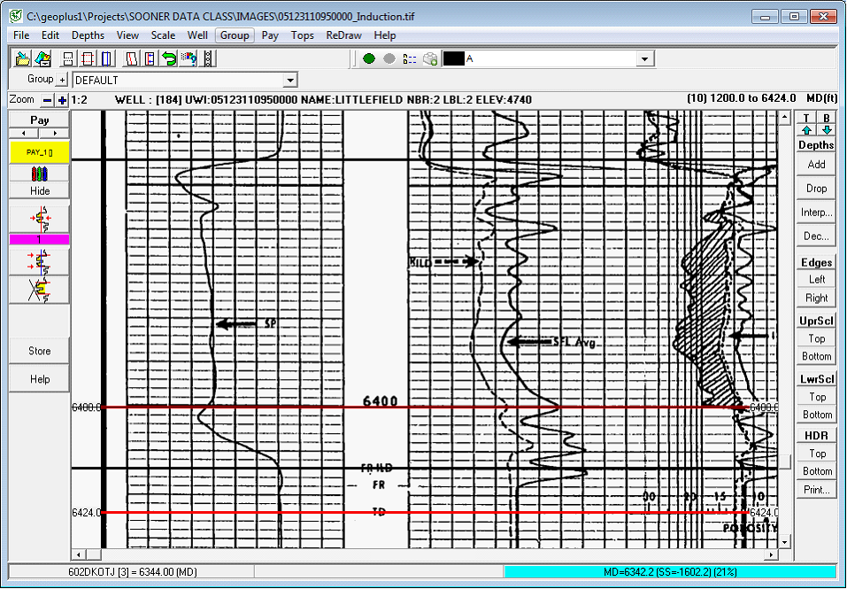 Import uncalibrated raster logs