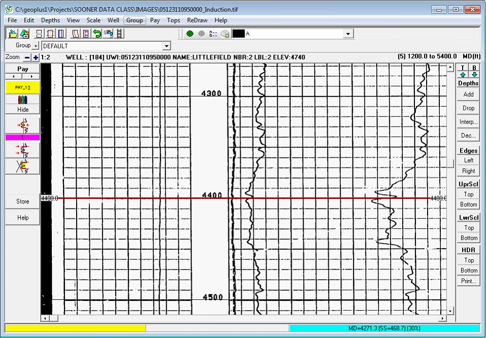 Import uncalibrated raster logs