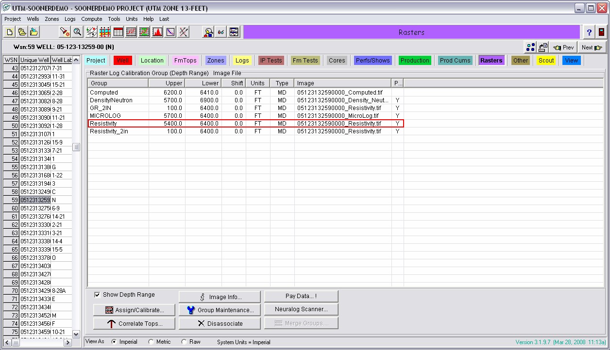 How to use Raster Logs