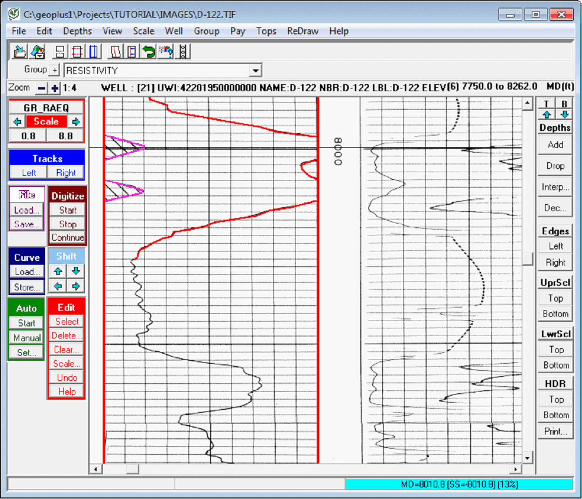 How to Digitize a Raster Log