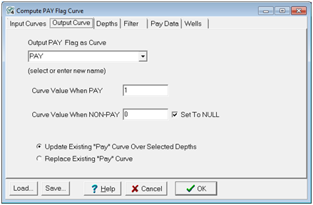 Compute pay flag curve