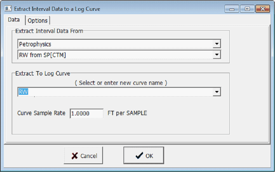 Extract Interval Data to Curve