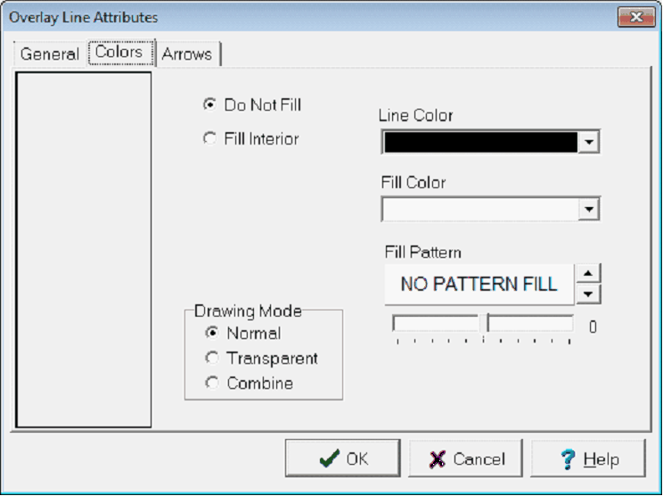 Overlay Line Attributes - Cross Section