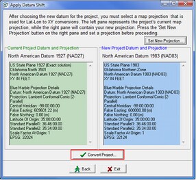 Reproject an Entire Project to a Different Reference Datum