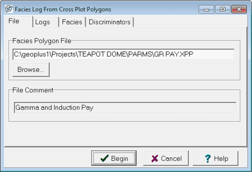 Facies Log Log Transform