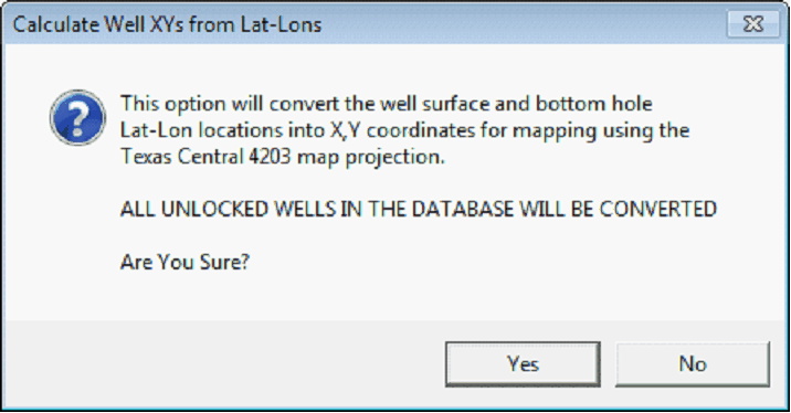 Calc XYs from LatLons / LatLons from XYs