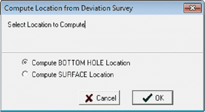 Compute Location from Deviation Survey