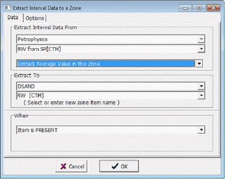 Extract Interval Data to Zone