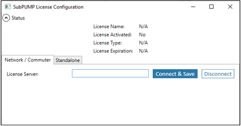 SubPUMP network licensing